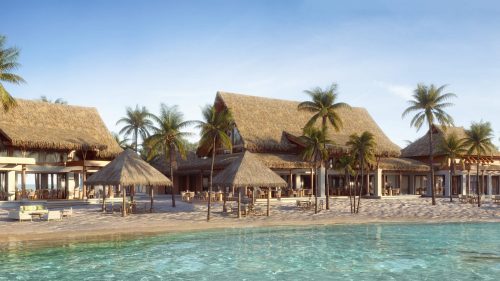 Waldorf Astoria Maldives,3D Resort Renderings