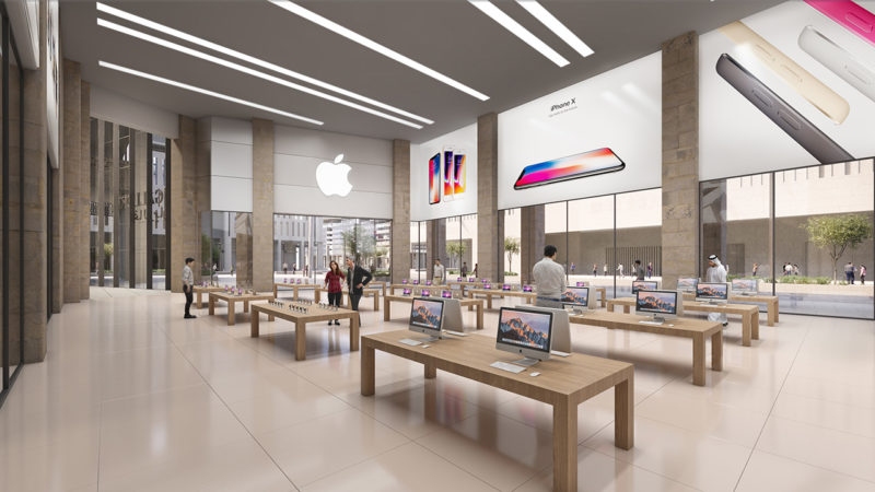 3D Photorealistic Rendering in Doha | Apple Store Rendering