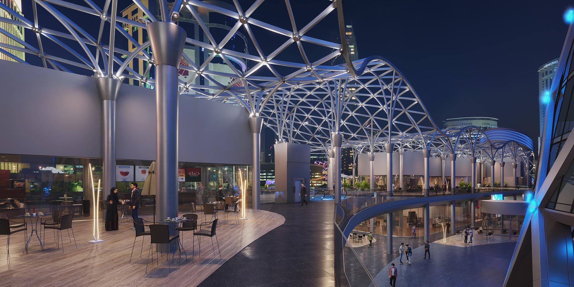 Tornado Dune Plaza Doha,3D Visualization