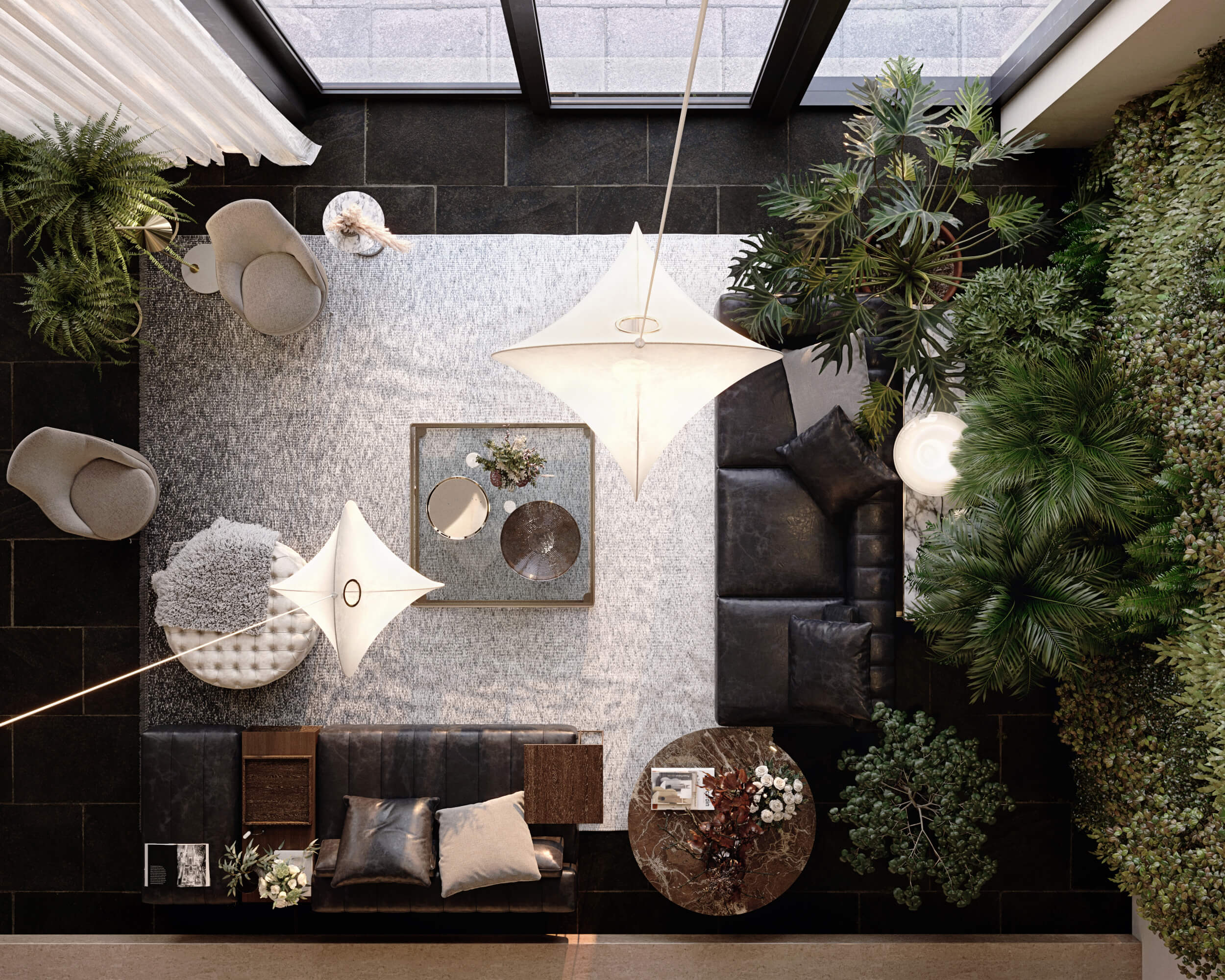 Living Room Rendering | Interior Design 3D Rendering