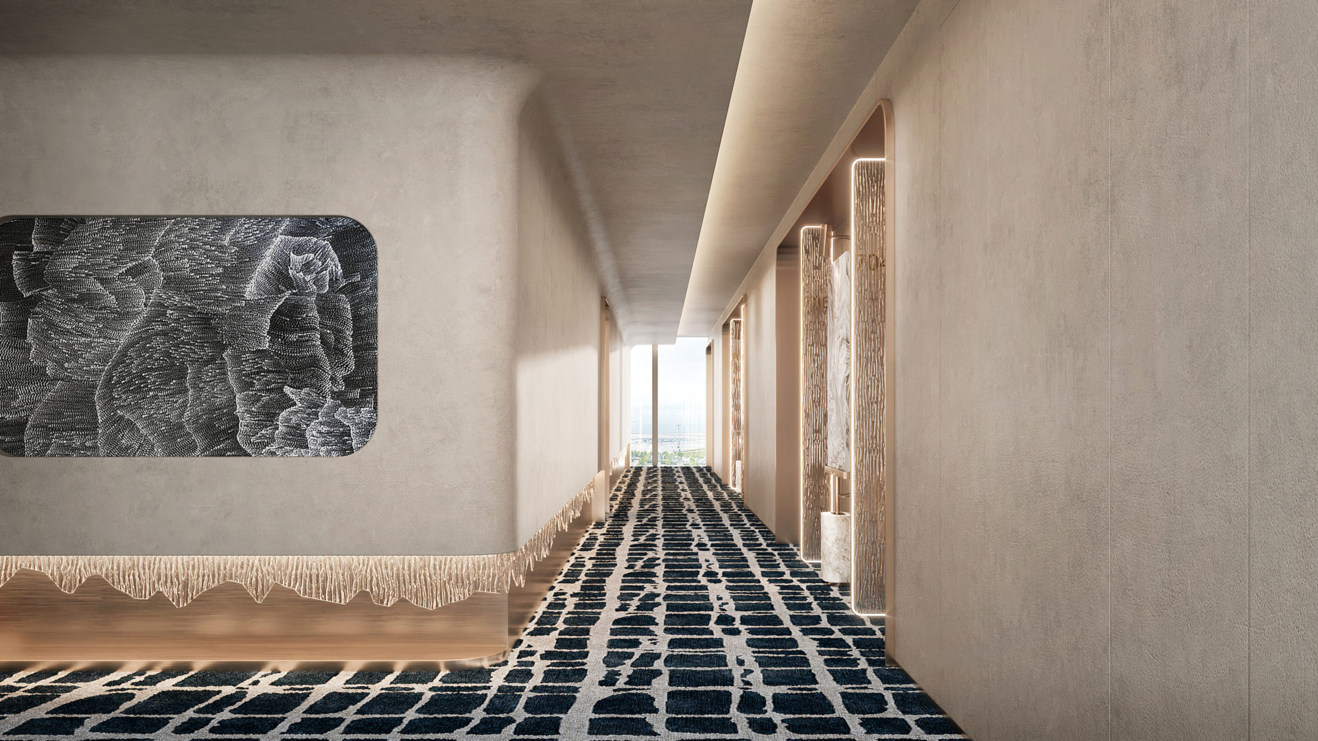 Miami Downtown Hotel | Hotel Interior Design | Hotel Interior Rendering