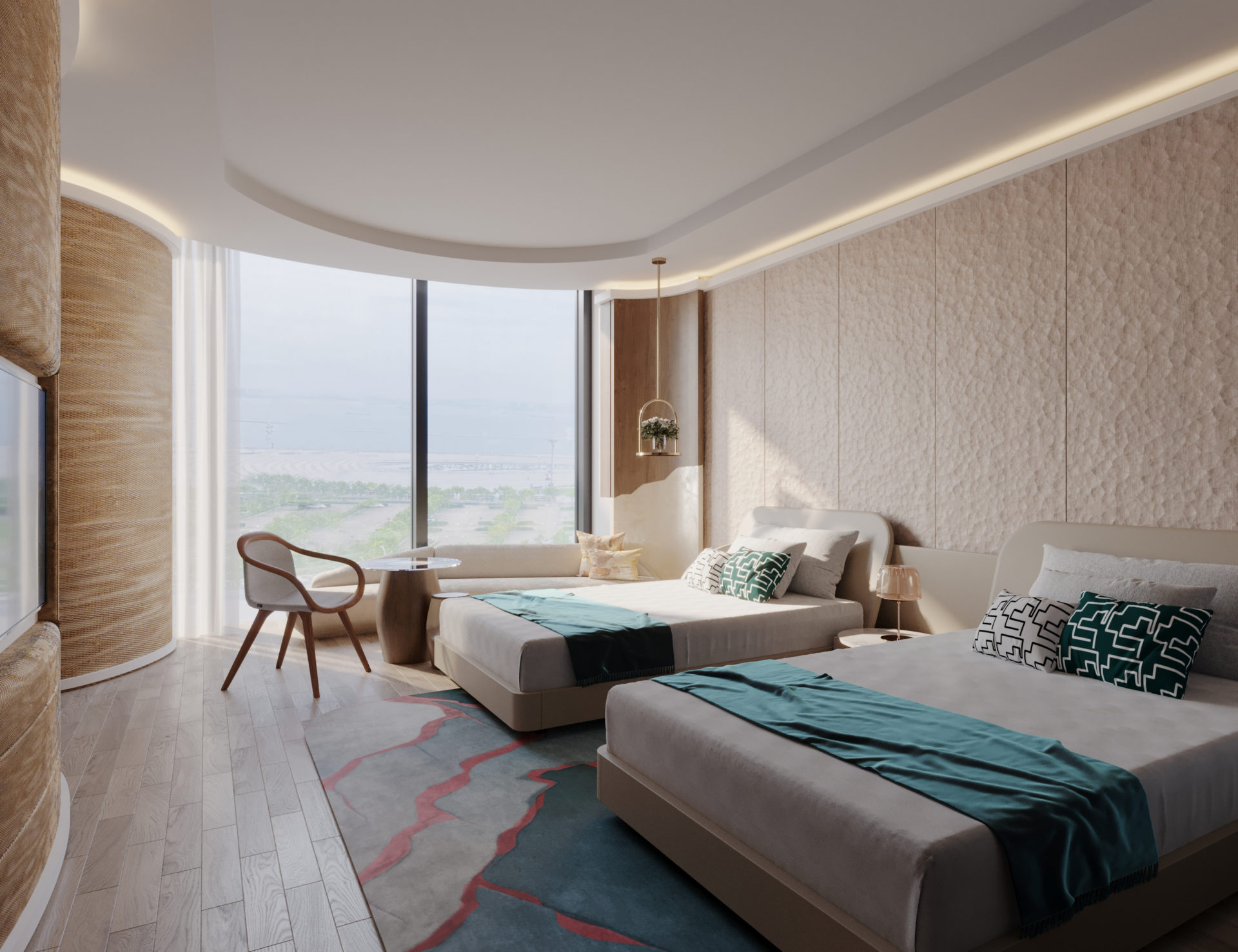 Miami Downtown Hotel | Hotel Interior Design | Hotel Interior Rendering