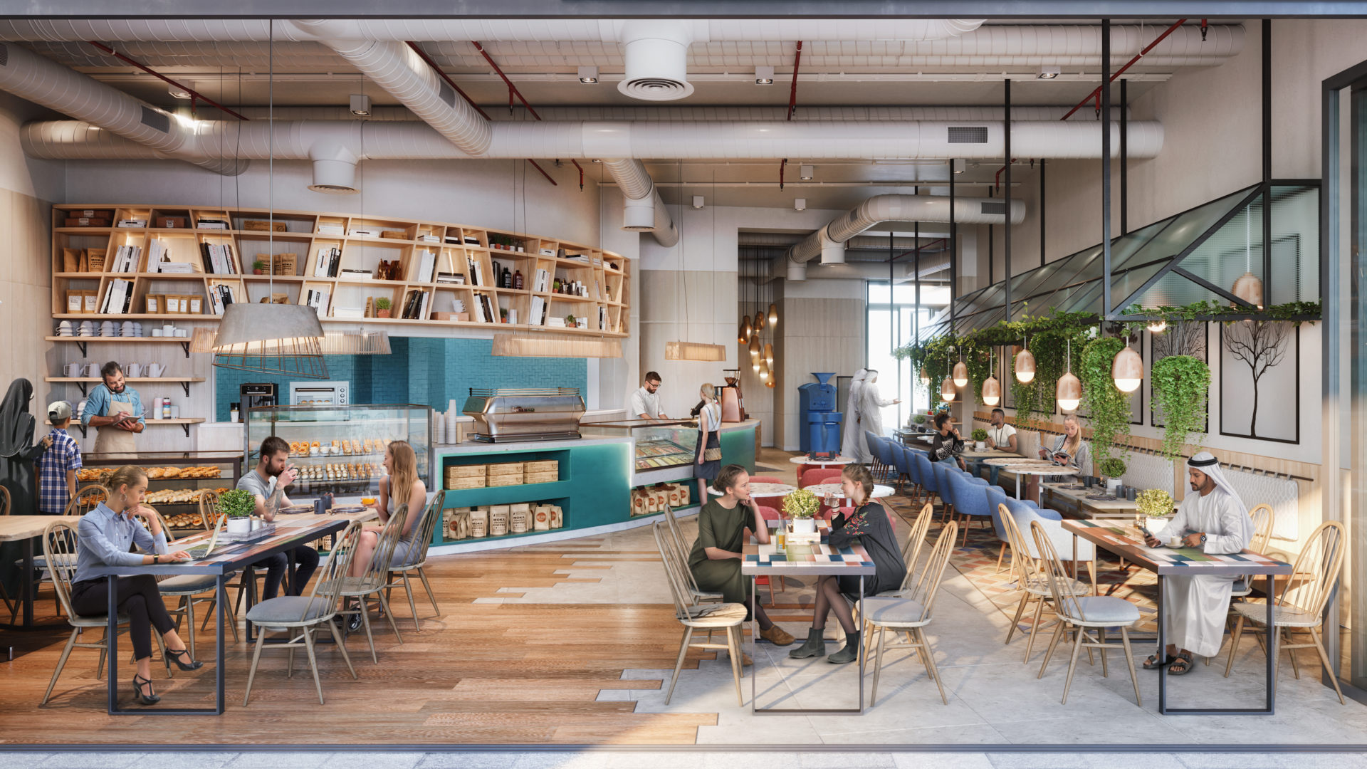 3D Restaurant Rendering | Stunning Restaurant Designs