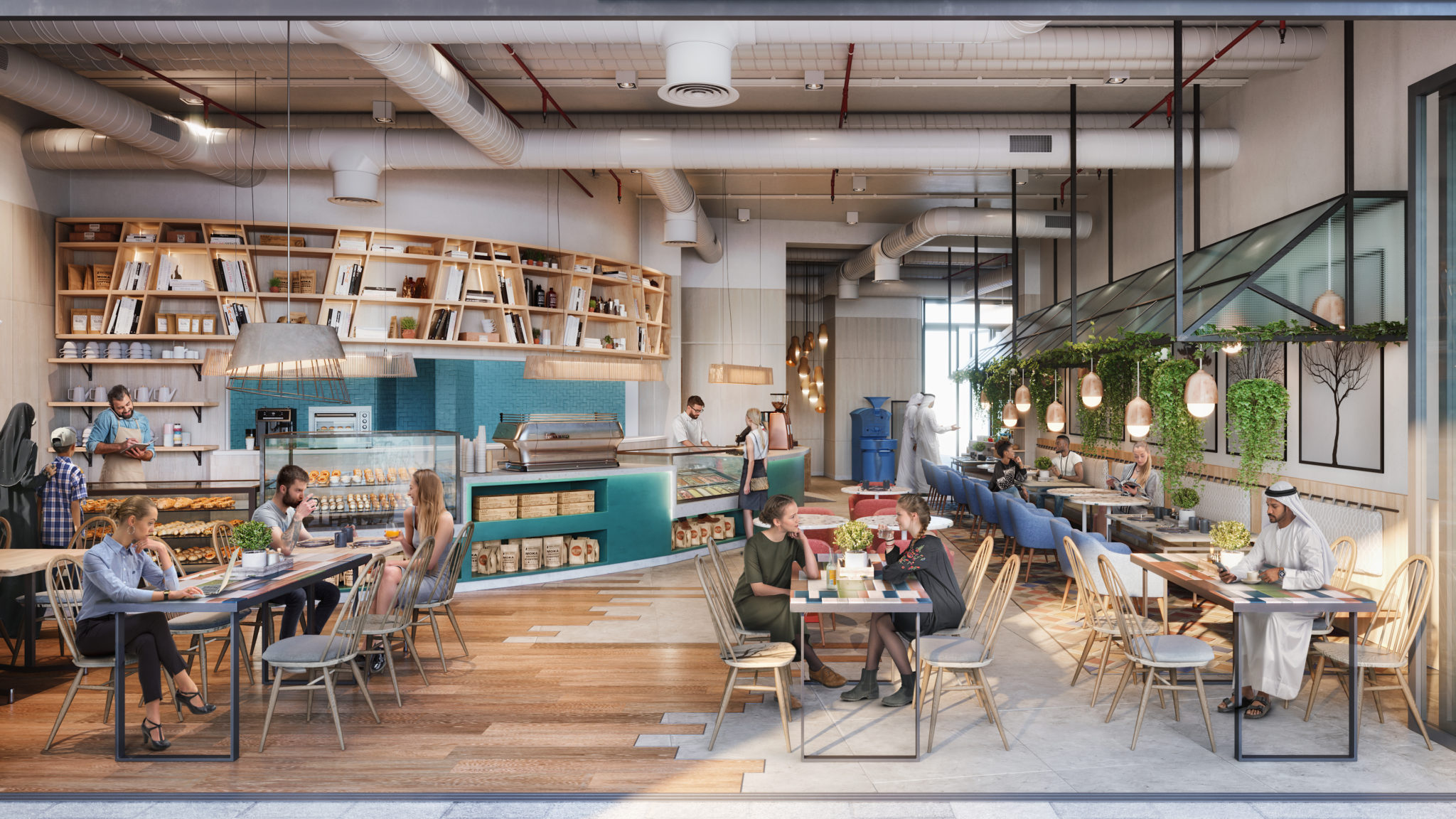 3D Restaurant Rendering | Stunning Restaurant Designs