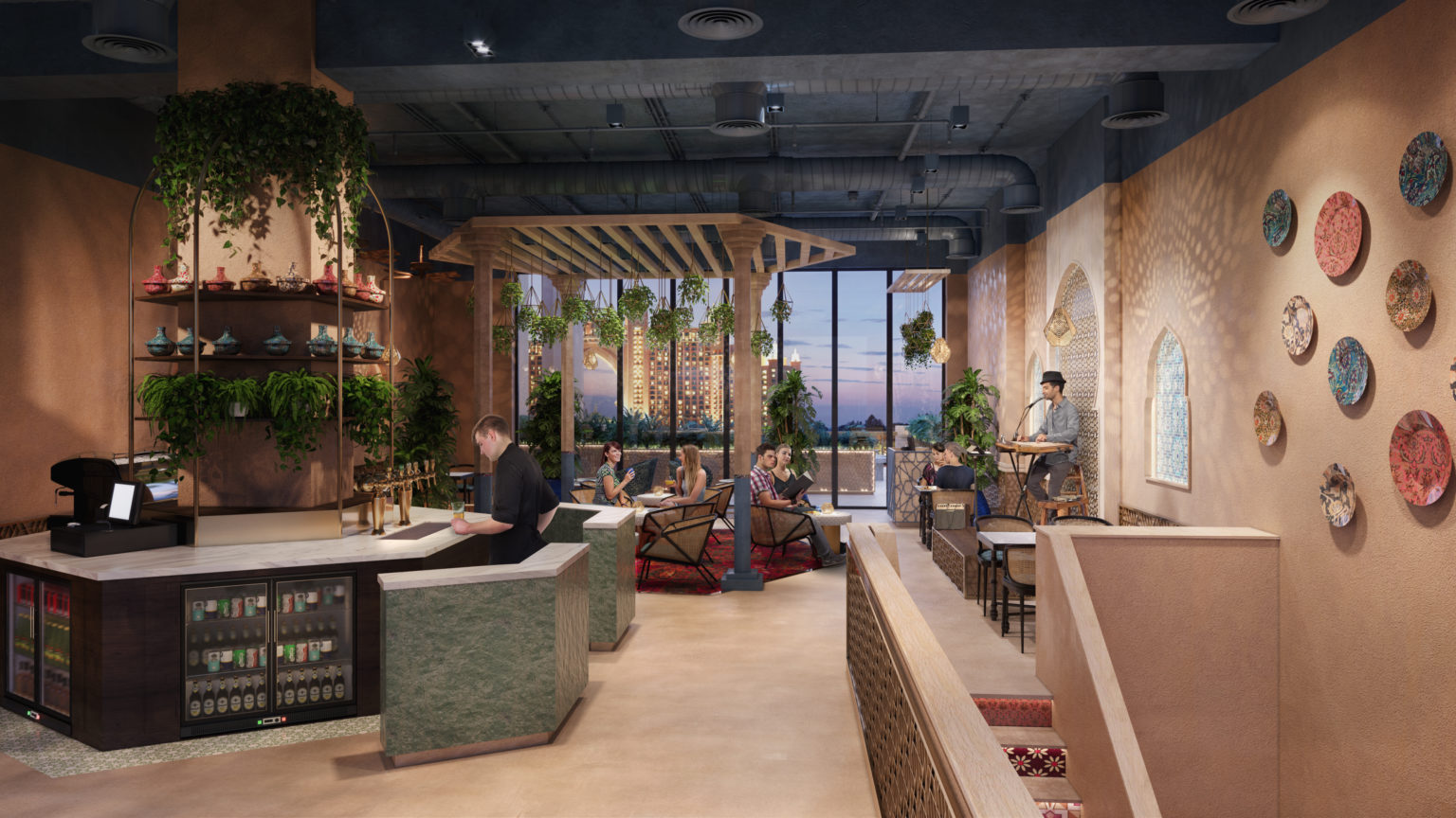 3D Restaurant Rendering | Stunning Restaurant Designs