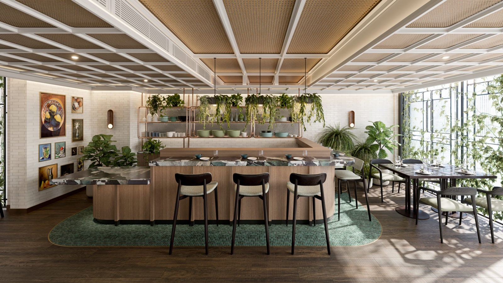 3D Restaurant Rendering | Stunning Restaurant Designs