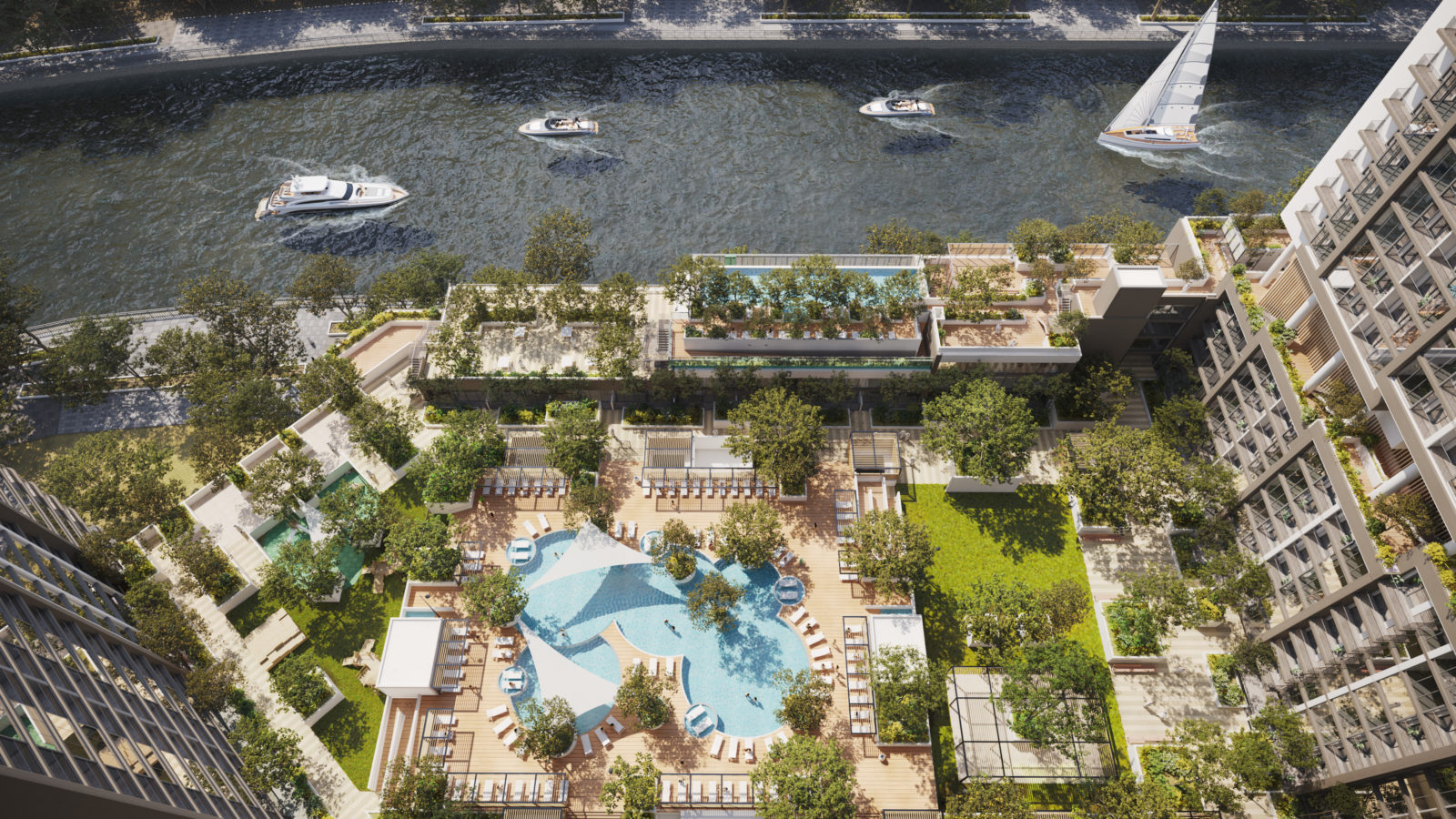 Aerial 3D Rendering,Architectural Visualization