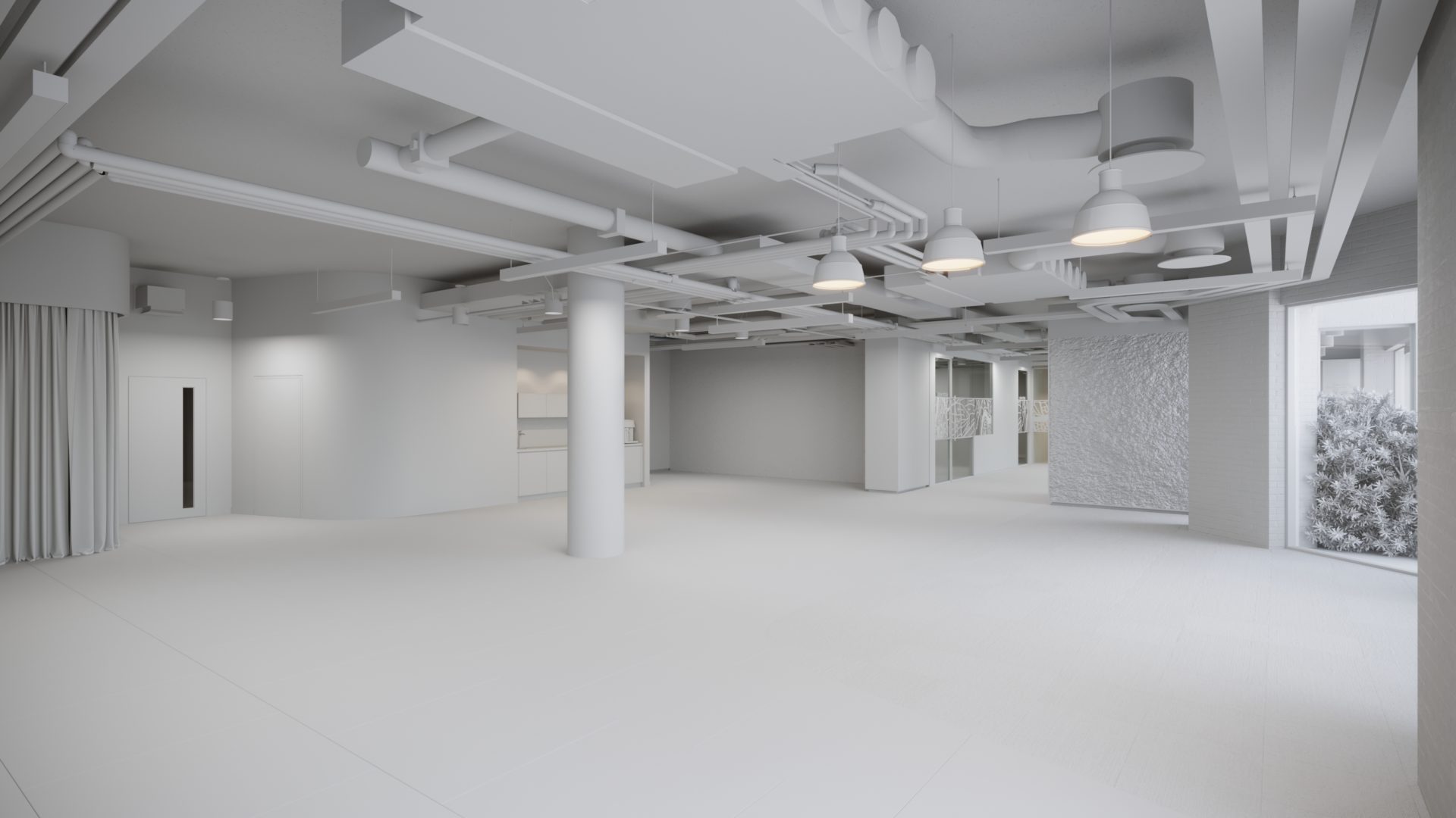 The 5 Stages of Offices and Work Places 3D Renderings