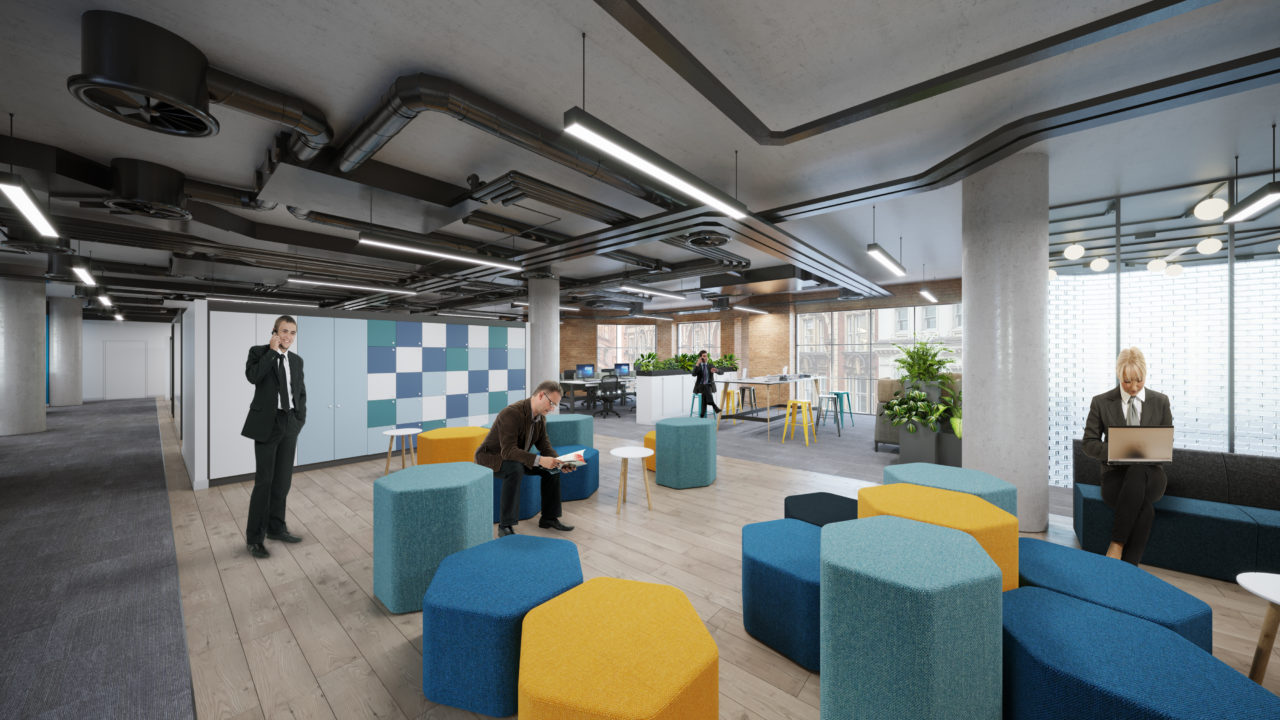 The 5 Stages of Offices and Work Places 3D Renderings