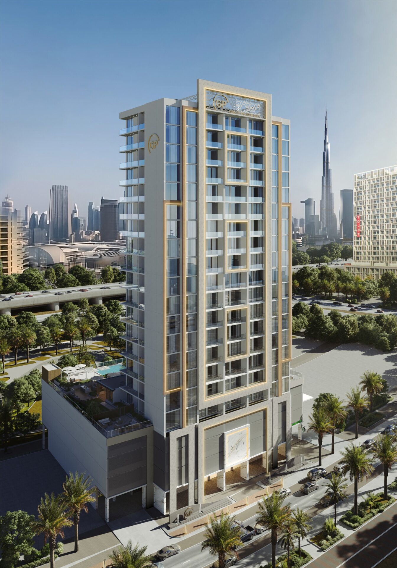 Residential Tower Rendering | Downtown Dubai