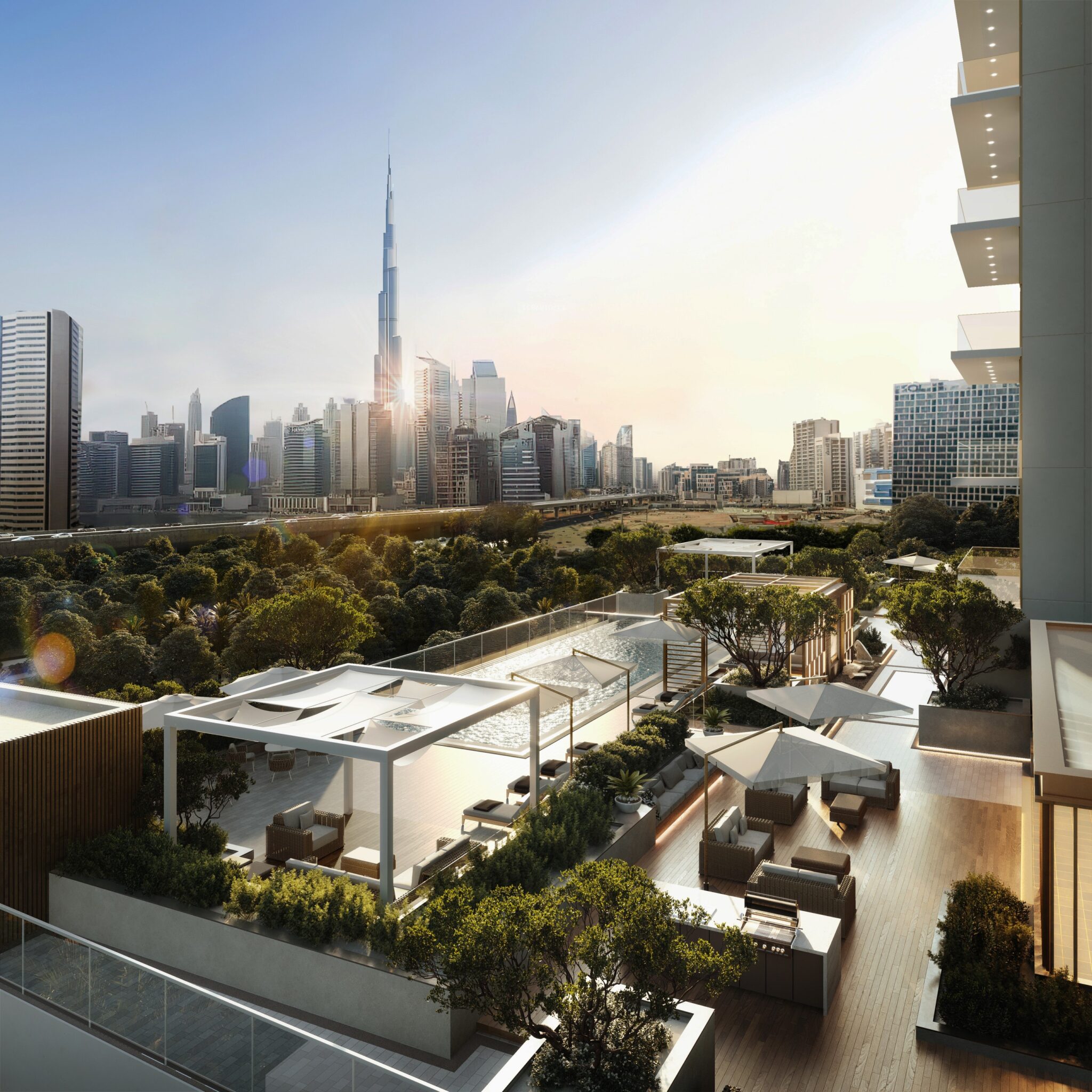 Residential Tower Rendering | Downtown Dubai