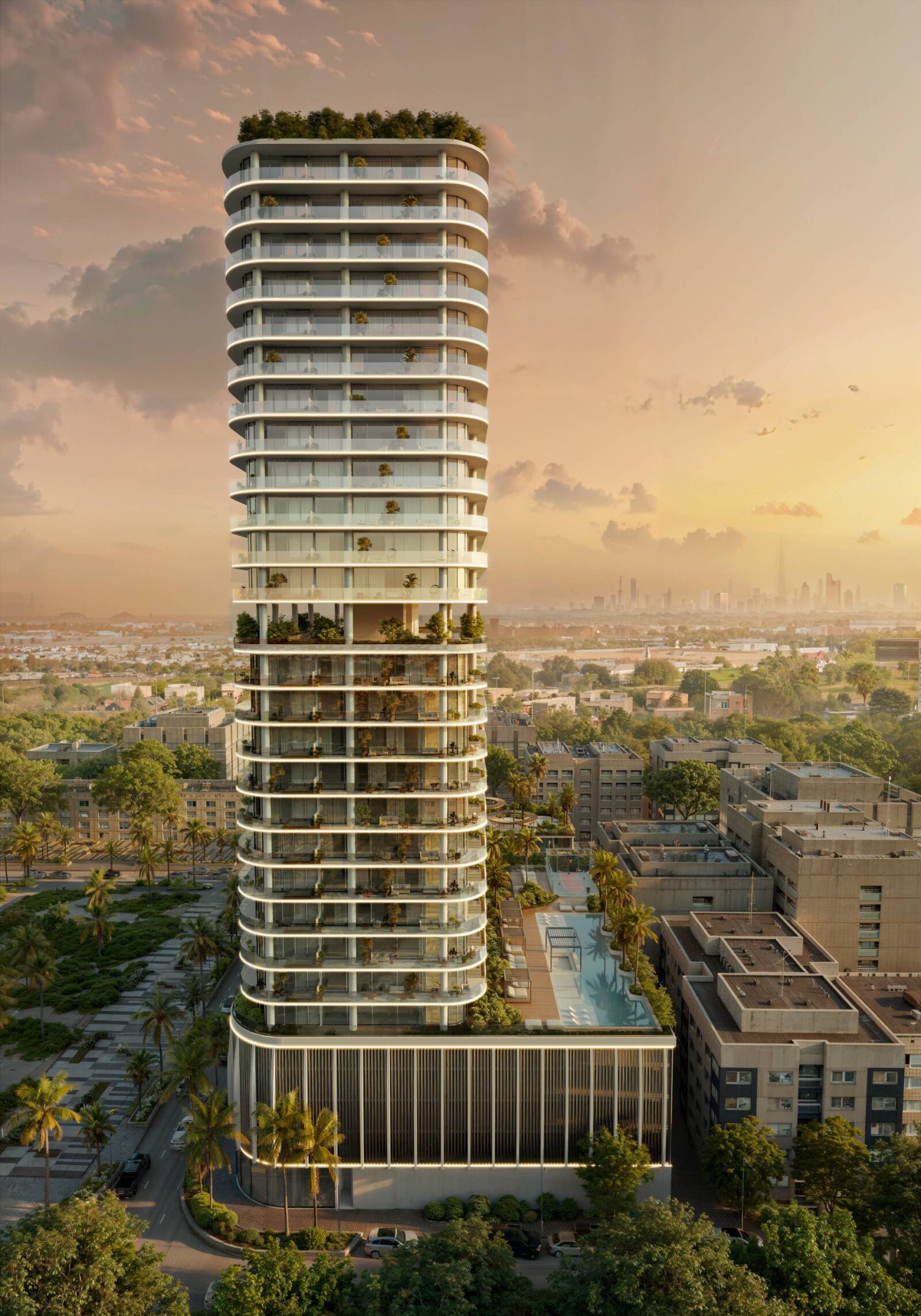 Dubai Skyscraper CGI, 3D Exterior Architectural Renders