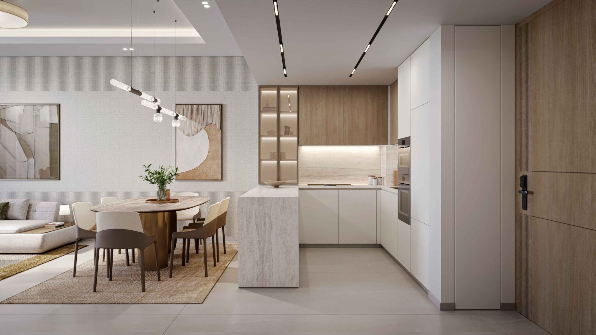 Woodland Terraces Interiors, Luxury 3D Renderings